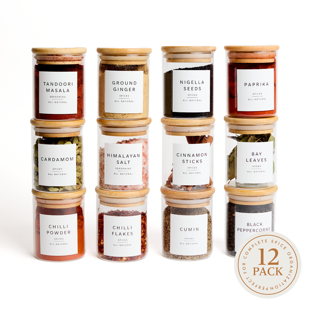 Natural Bamboo Spice Jars – LIVABL